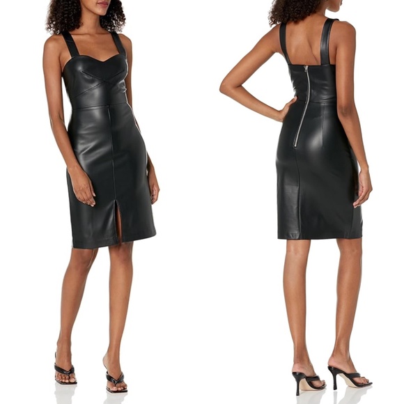 French Connection | Dresses | New French Connection Black Crolenda Faux ...